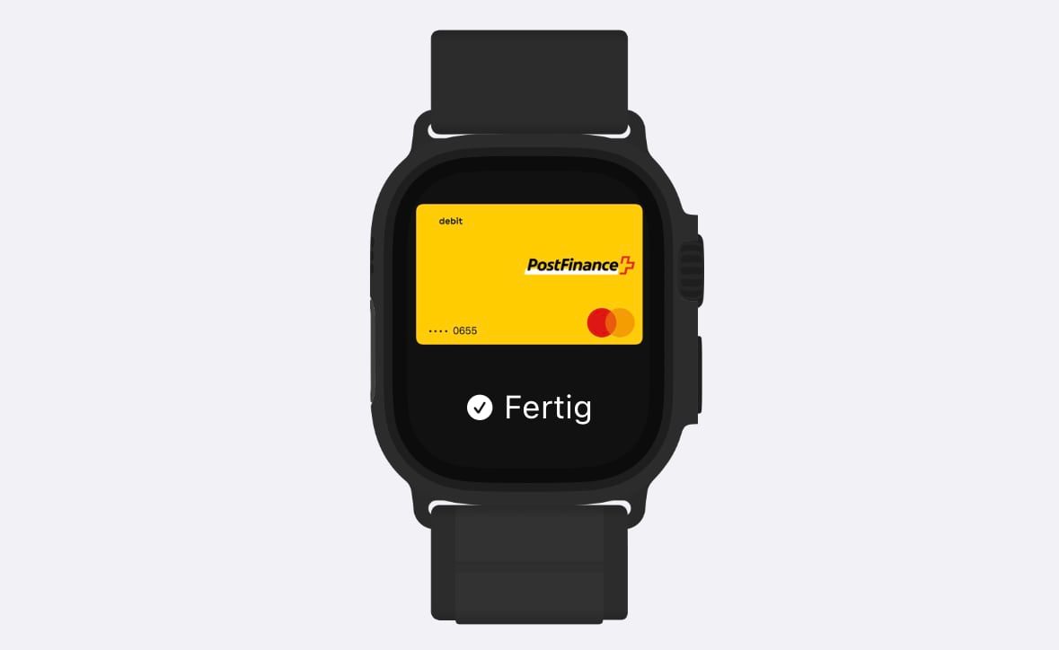 PostFinance-Card funktioniert neu mit Apple Pay