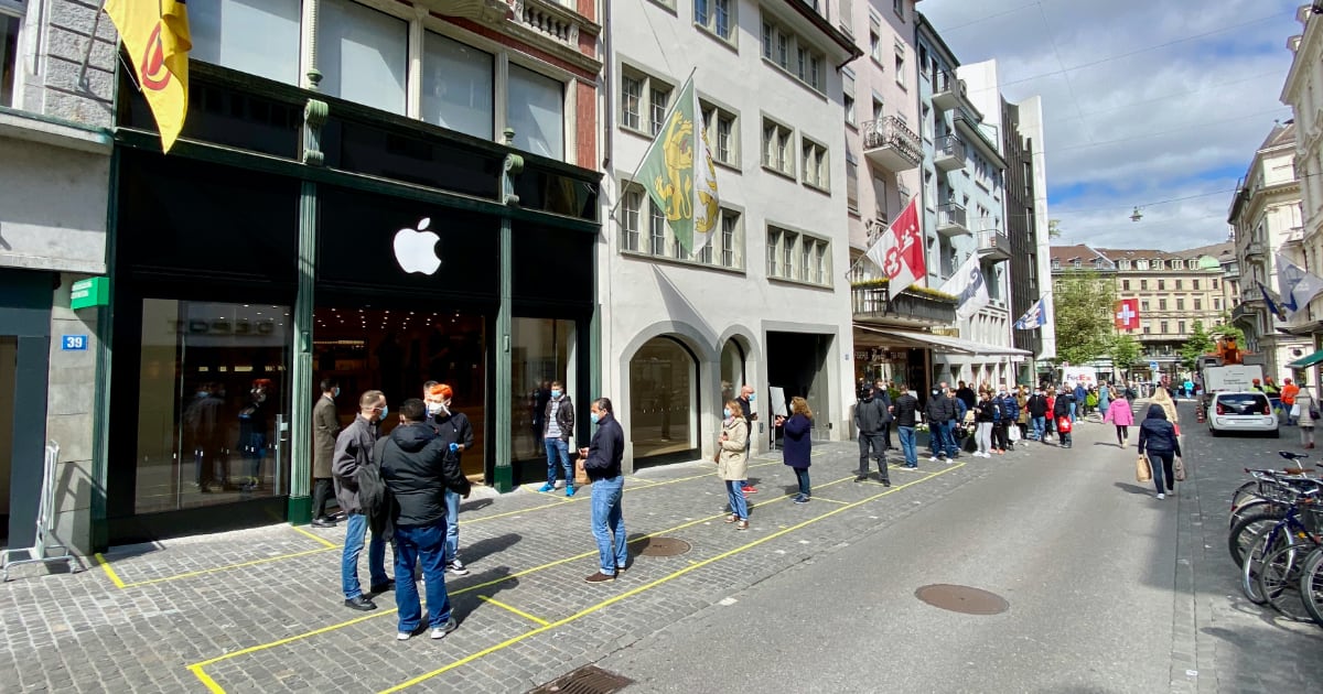 Nach fast ein-einhalb Jahren erstmals wieder alle 511 Apple Stores ...