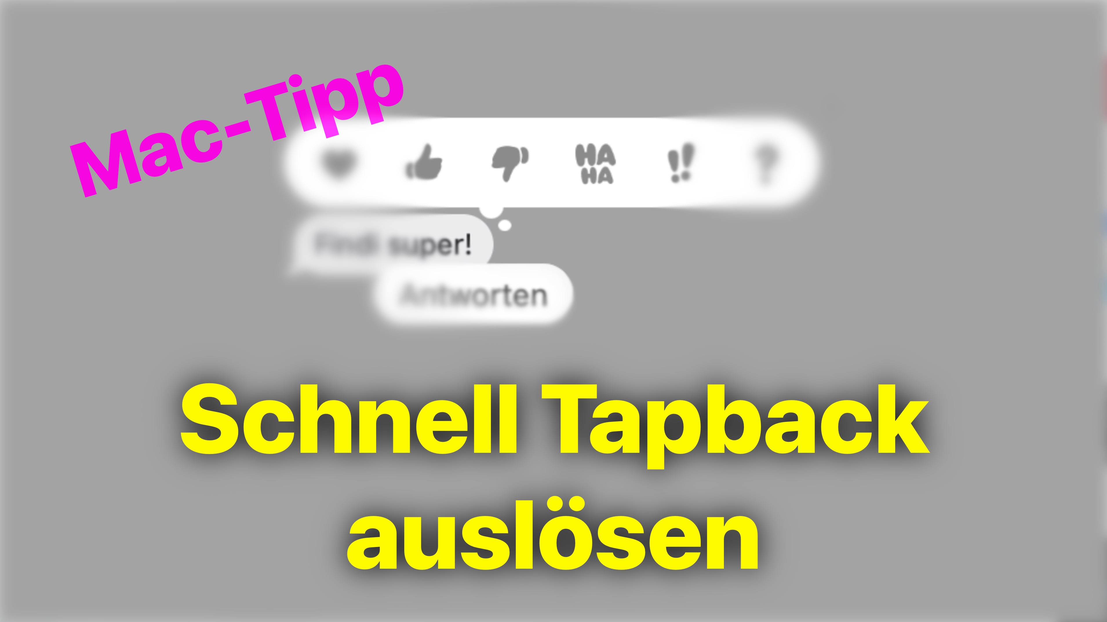 Schnell per Tastatur auf Mitteilungen in «Nachrichten» am Mac reagieren