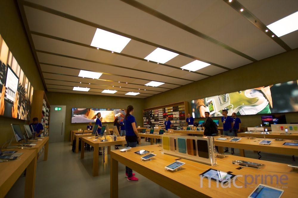 Impressionen der Eröffnung des Apple Store Freie Strasse in Basel