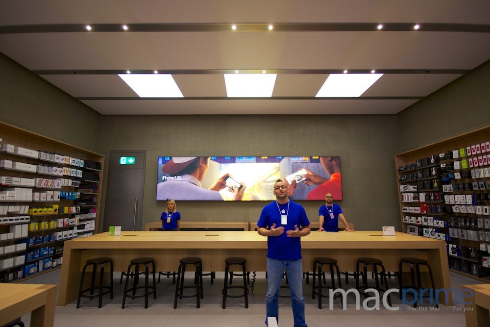 Impressionen der Eröffnung des Apple Store Freie Strasse in Basel