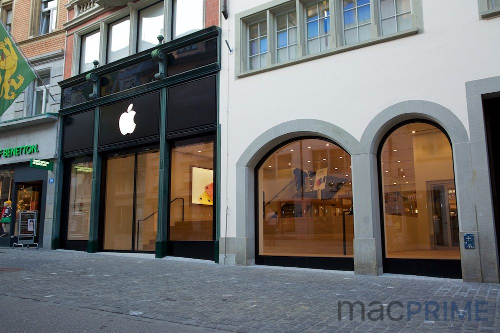 Impressionen von der Apple-Store-Eröffnung Zürich Rennweg