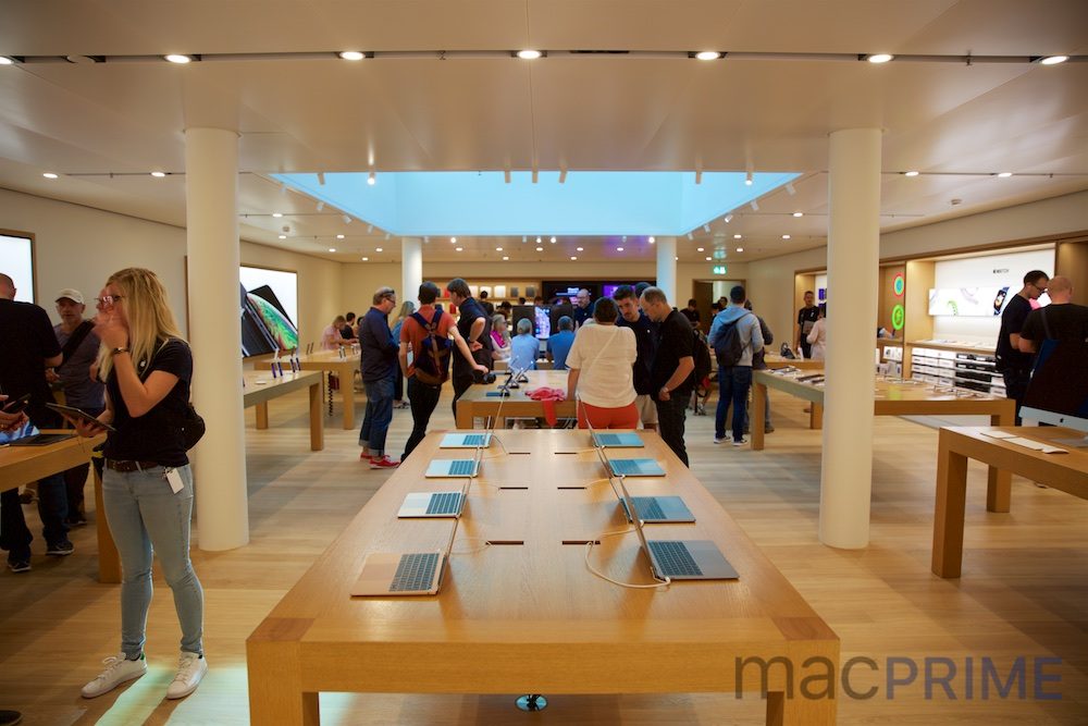 Impressionen von der Apple-Store-Eröffnung Zürich Rennweg